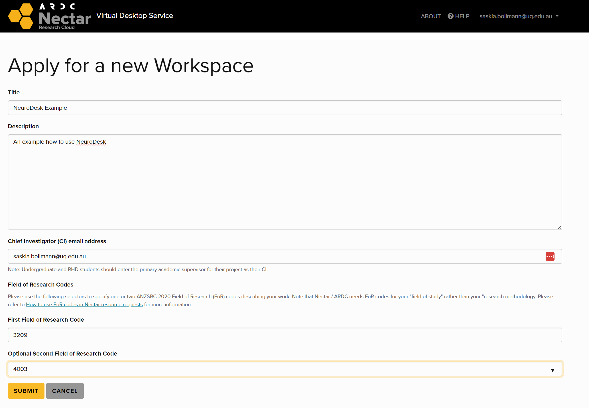 Nectar Virtual Desktop Service | Neurodesk